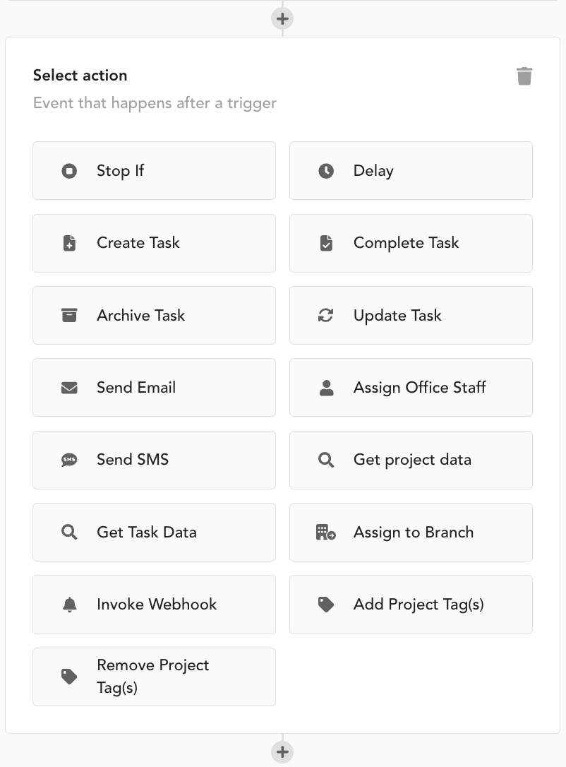 List of Events (Triggers) and Actions – Supermove Help Center